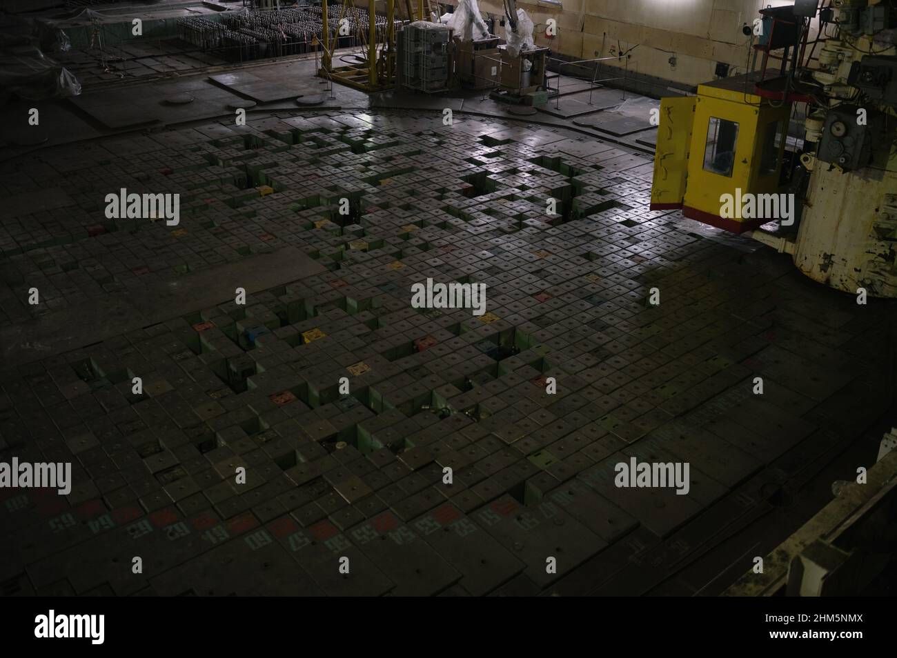 The biological shield and reactor hall of reactor 3 at the Chernobyl ...