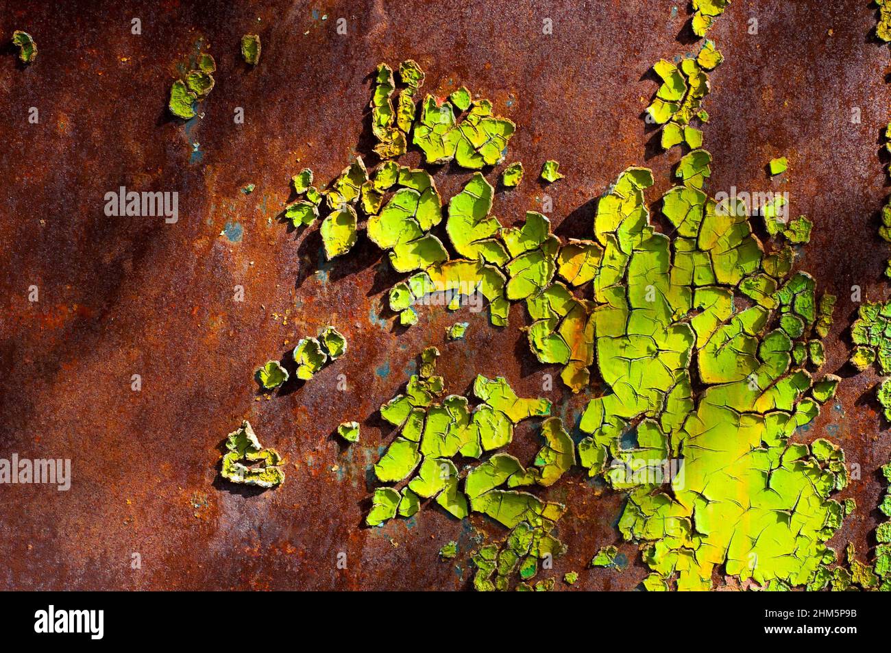 Rust on green metal Stock Photo - Alamy