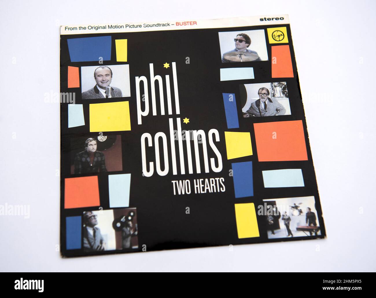 Picture cover of the seven inch single version of Two Hearts by Phil ...