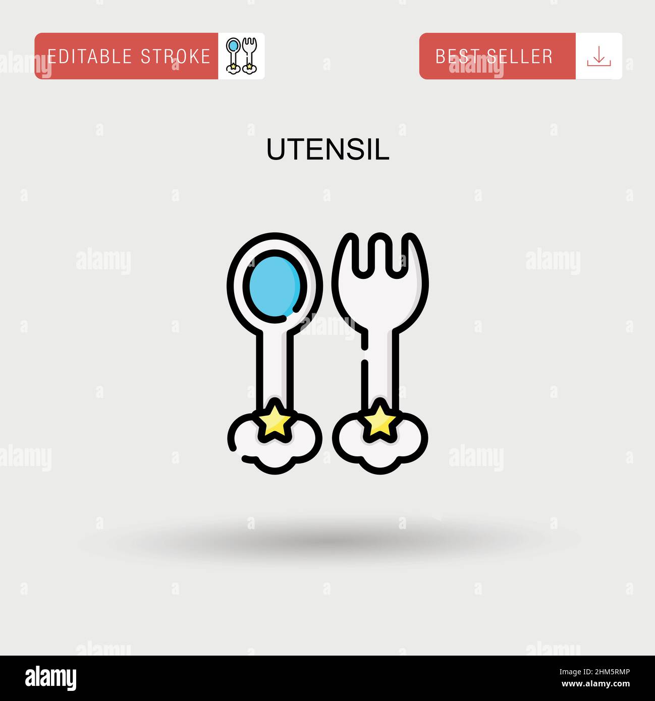 Kitchen utensils concept cook Stock Vector Images - Alamy