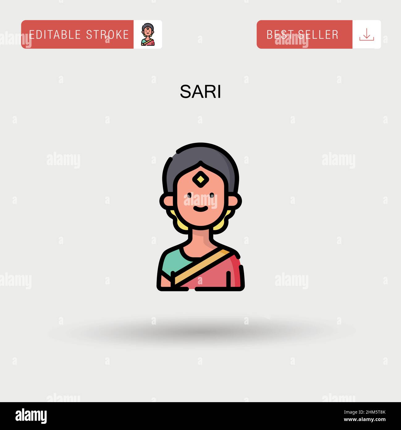 Saree model Stock Vector Images - Alamy