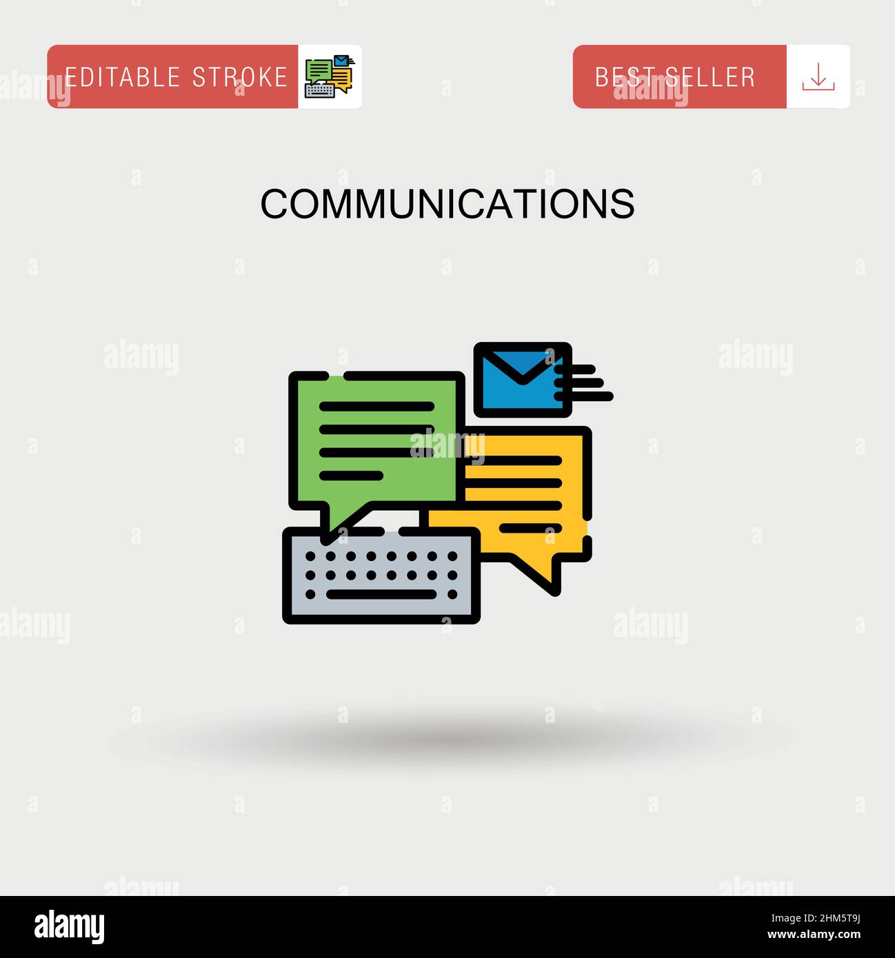 Communications Simple vector icon Stock Vector Image & Art - Alamy