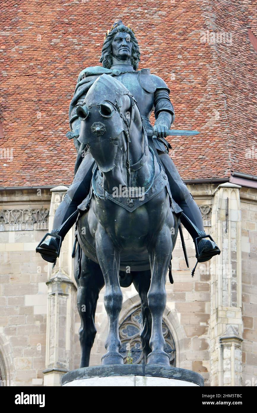 Statue of King Matthias of Hungary, Cluj-Napoca, Kolozsvár, Klausenburg ...