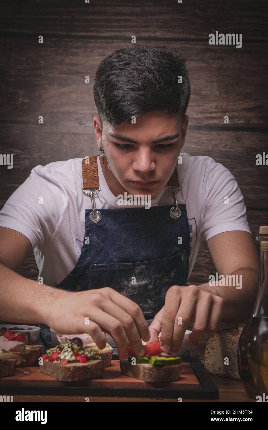 Kitchen wall chef hi-res stock photography and images - Alamy