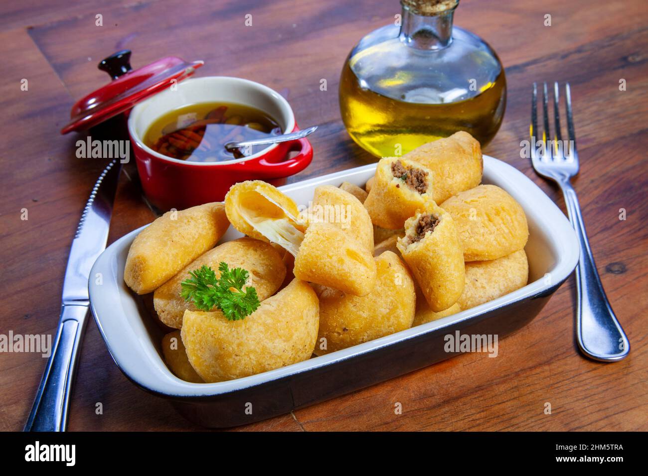 Pastel, Brazilian snack Stock Photo - Alamy
