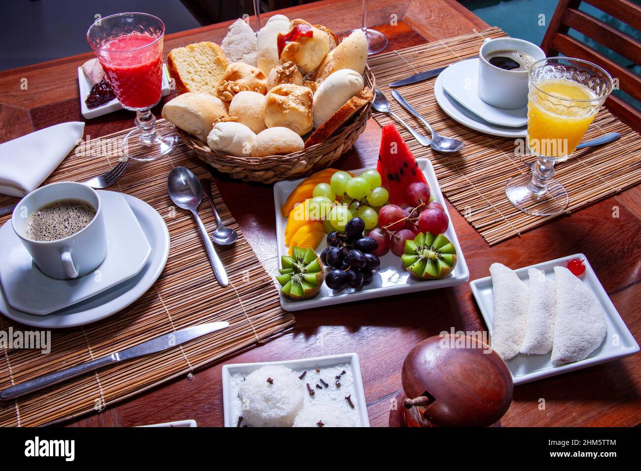 Breakfast at the hotel Stock Photo - Alamy