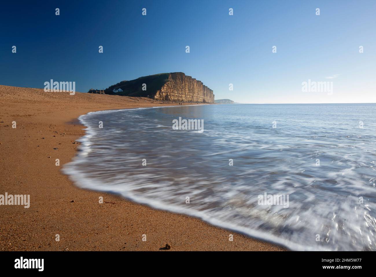 West Bay with the East Cliffs in the distance, part of the Jurassic ...