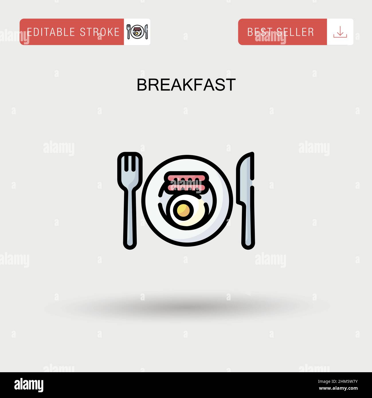 Gourmet breakfast buffet table Stock Vector Images - Alamy