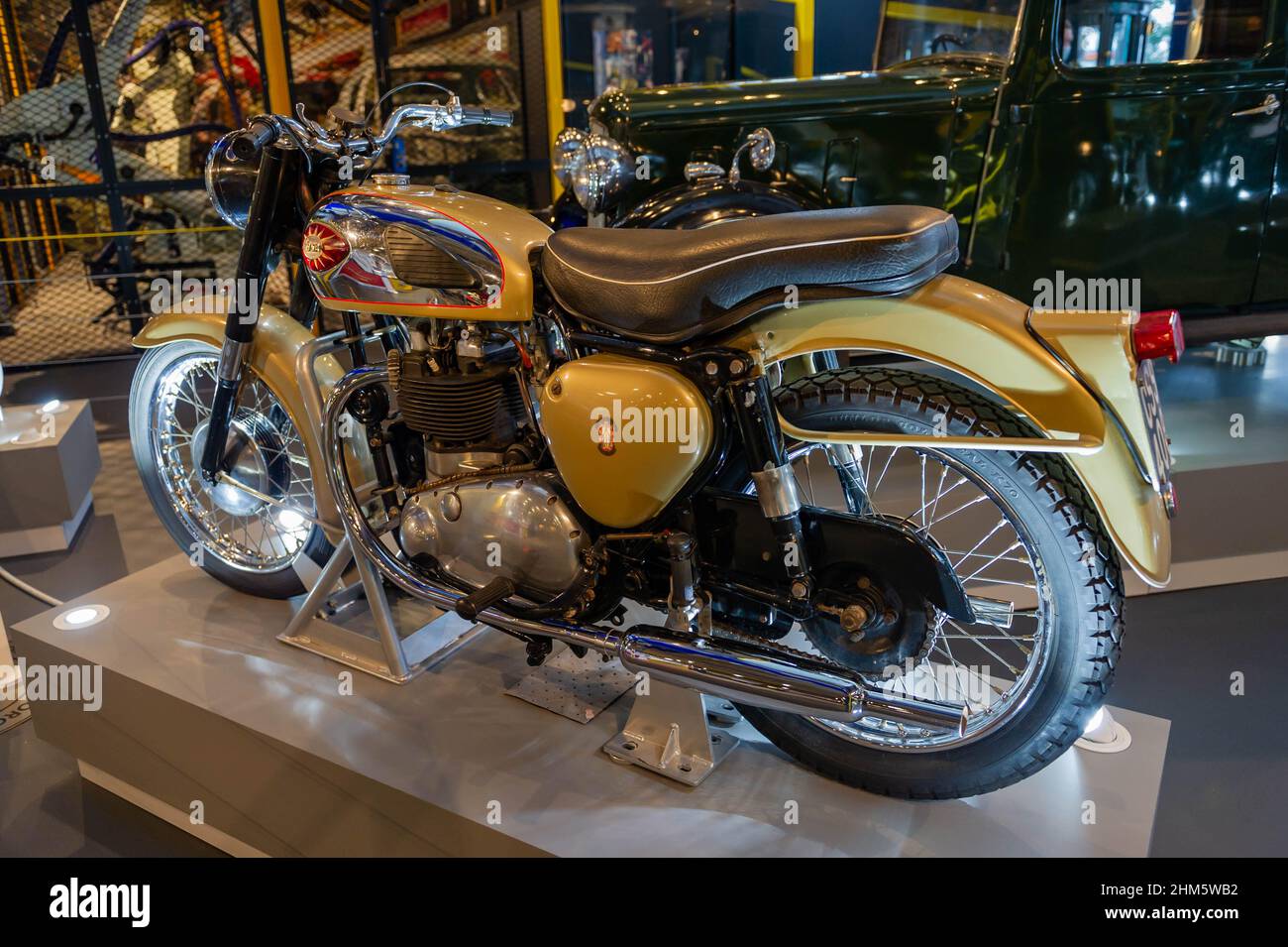 BSA Gold Flash Motorcycle Stock Photo - Alamy