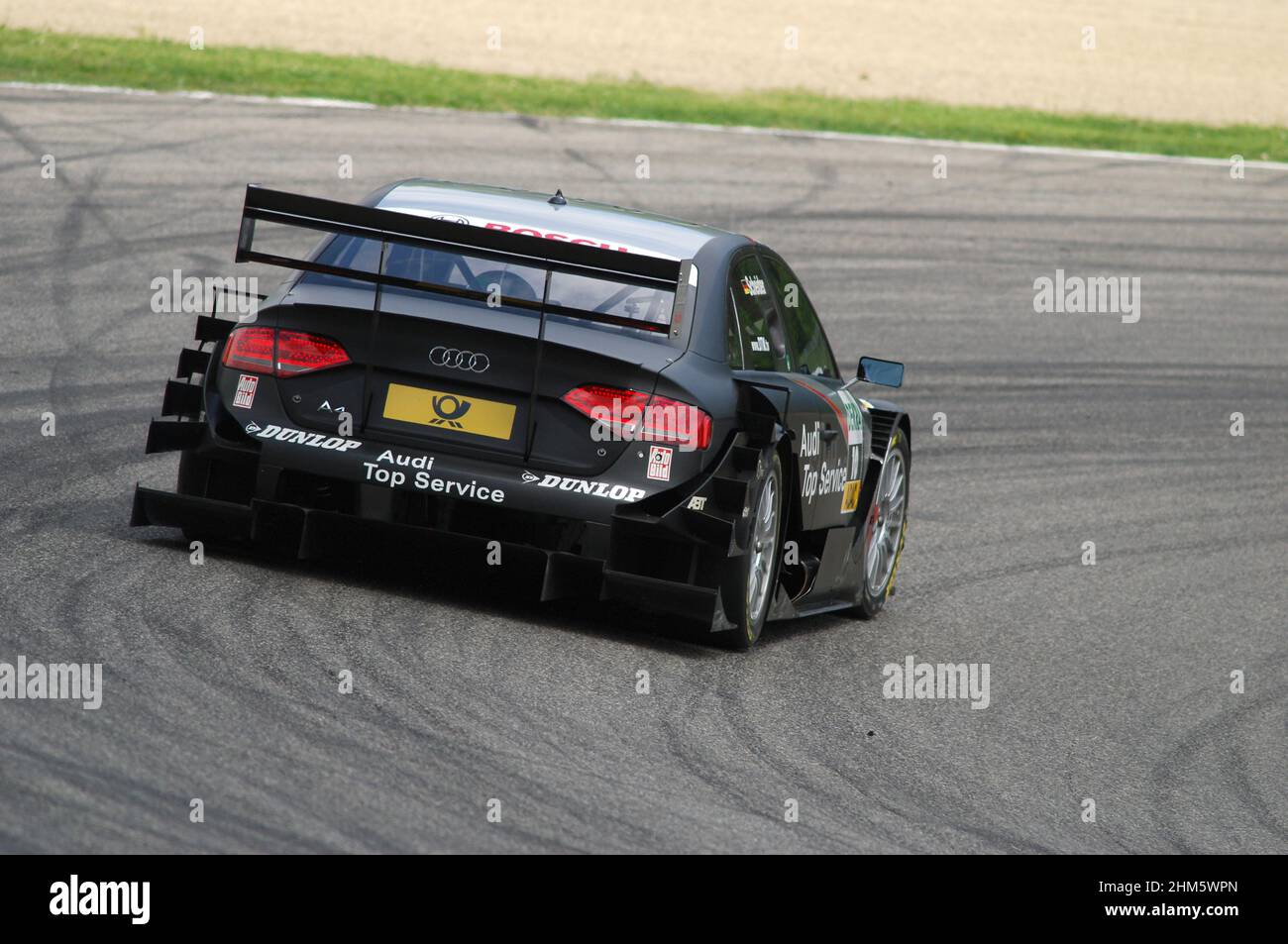 Mugello Circuit, Italy 2 May 2008: Timo Scheider in action with Audi A4 ...