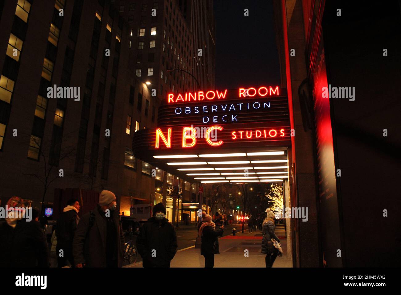 Entrance of the Rainbow Room, NBC Studios Stock Photo - Alamy