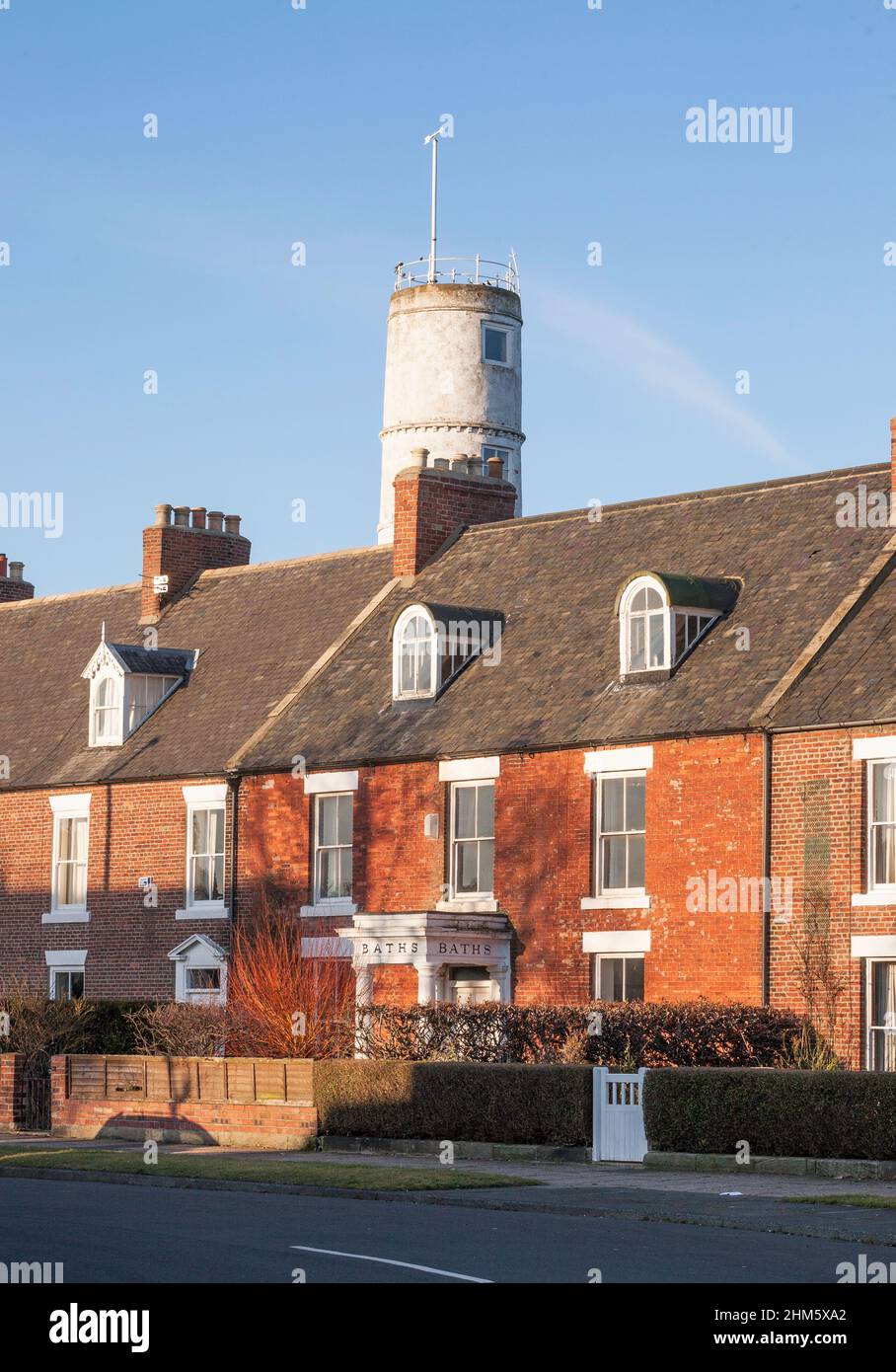 Bath House in Georgian Bath Terrace with Highlight lighthouse behind ...