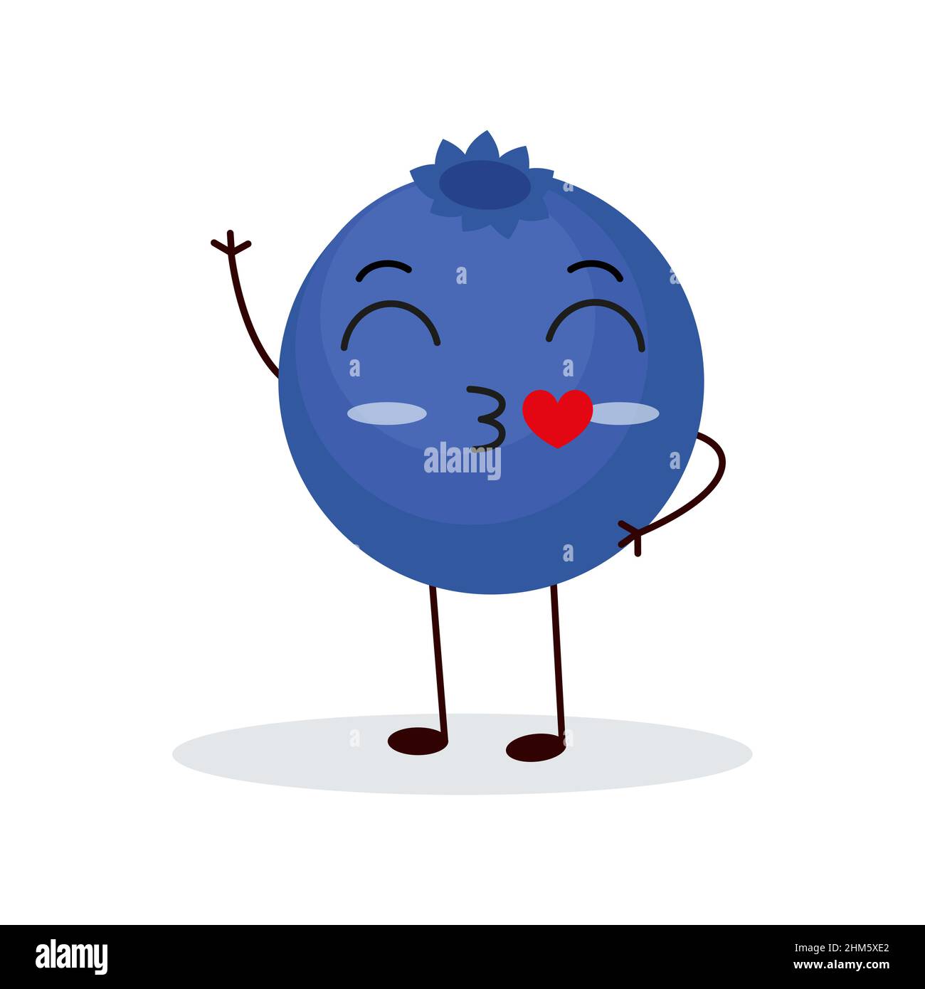 Cute Cartoon Blueberries