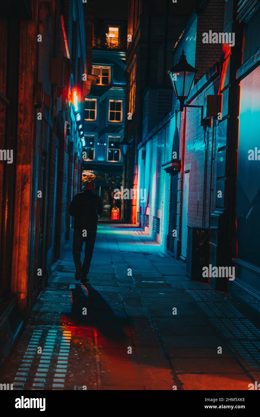 Neon lit alley hi-res stock photography and images - Alamy