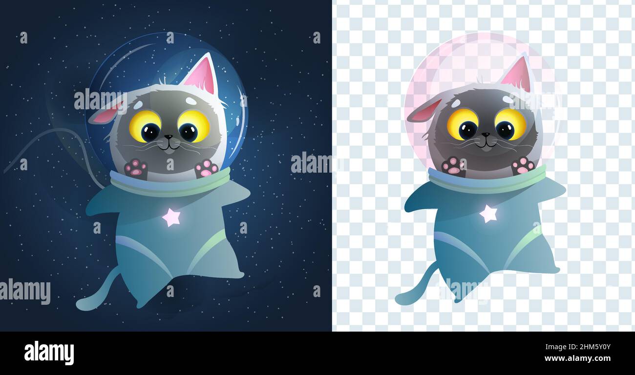 Cartoon Space Kitty