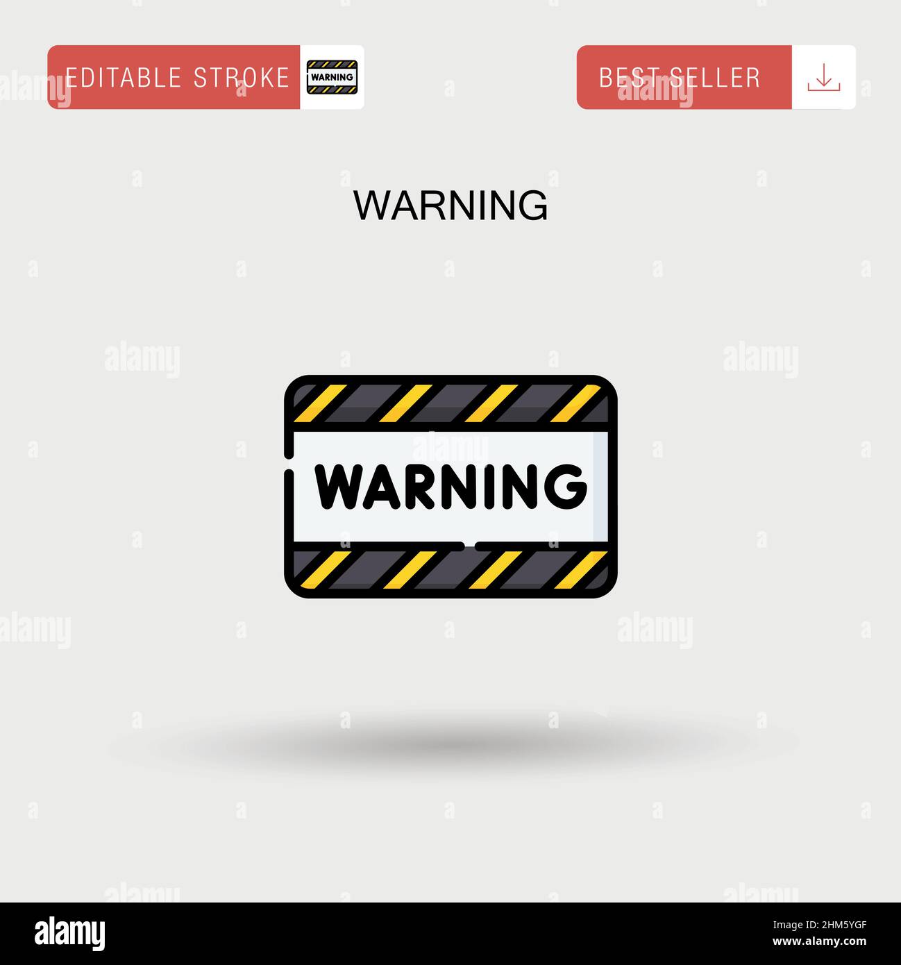 Warning Simple vector icon Stock Vector Image & Art - Alamy