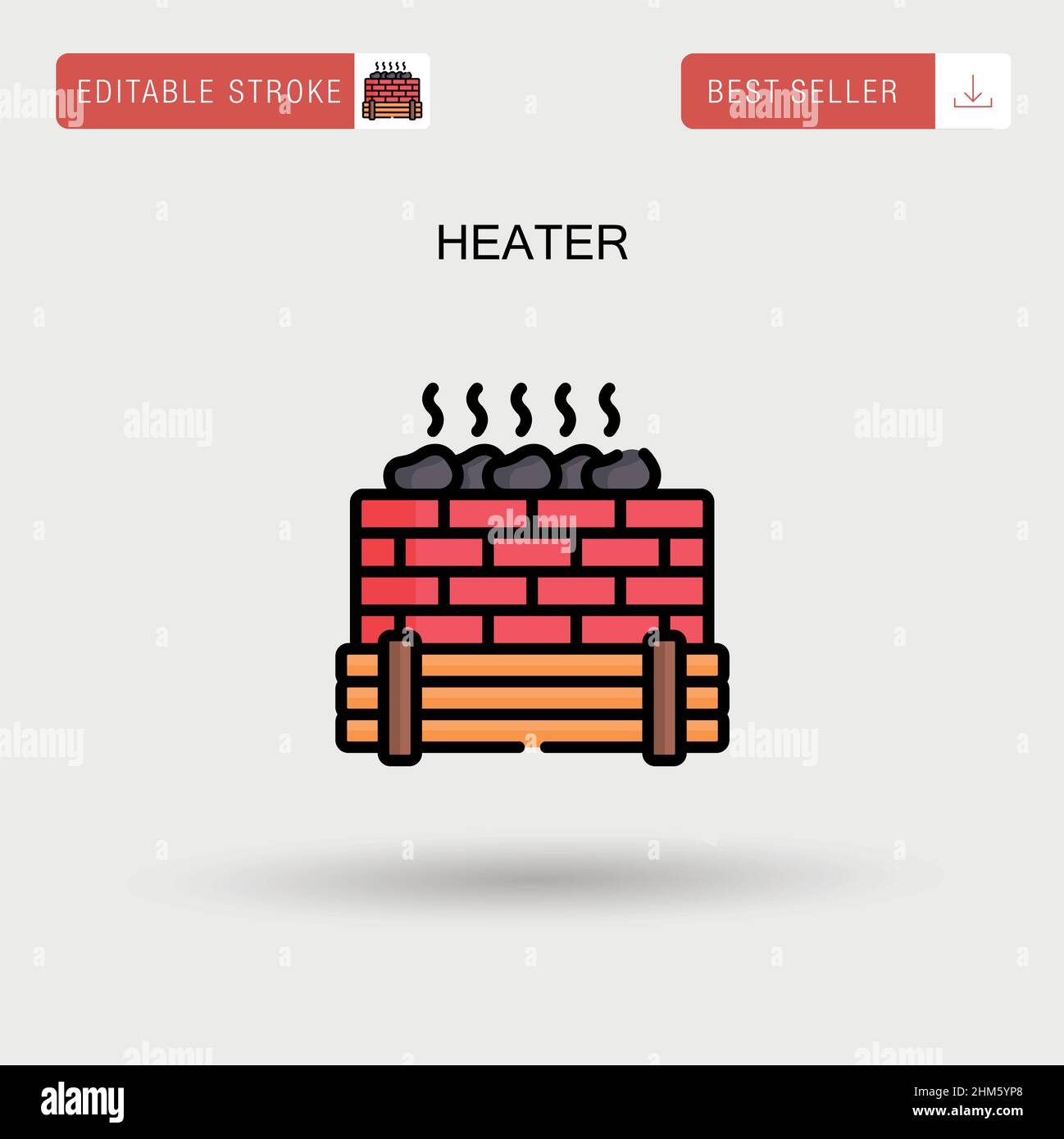 Heater Simple vector icon Stock Vector Image & Art - Alamy