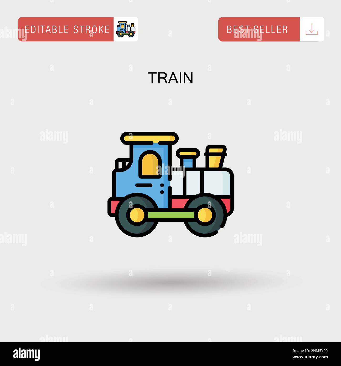 Railway train black white Stock Vector Images - Alamy