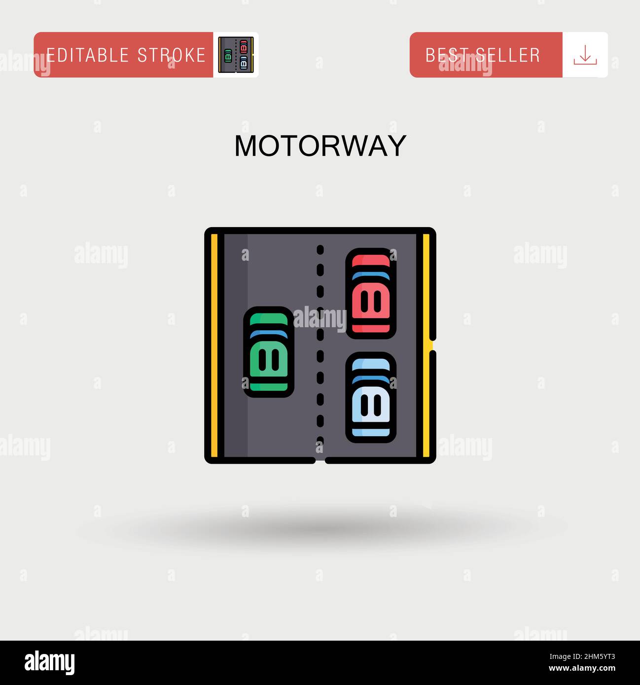 Motorway Simple vector icon Stock Vector Image & Art - Alamy