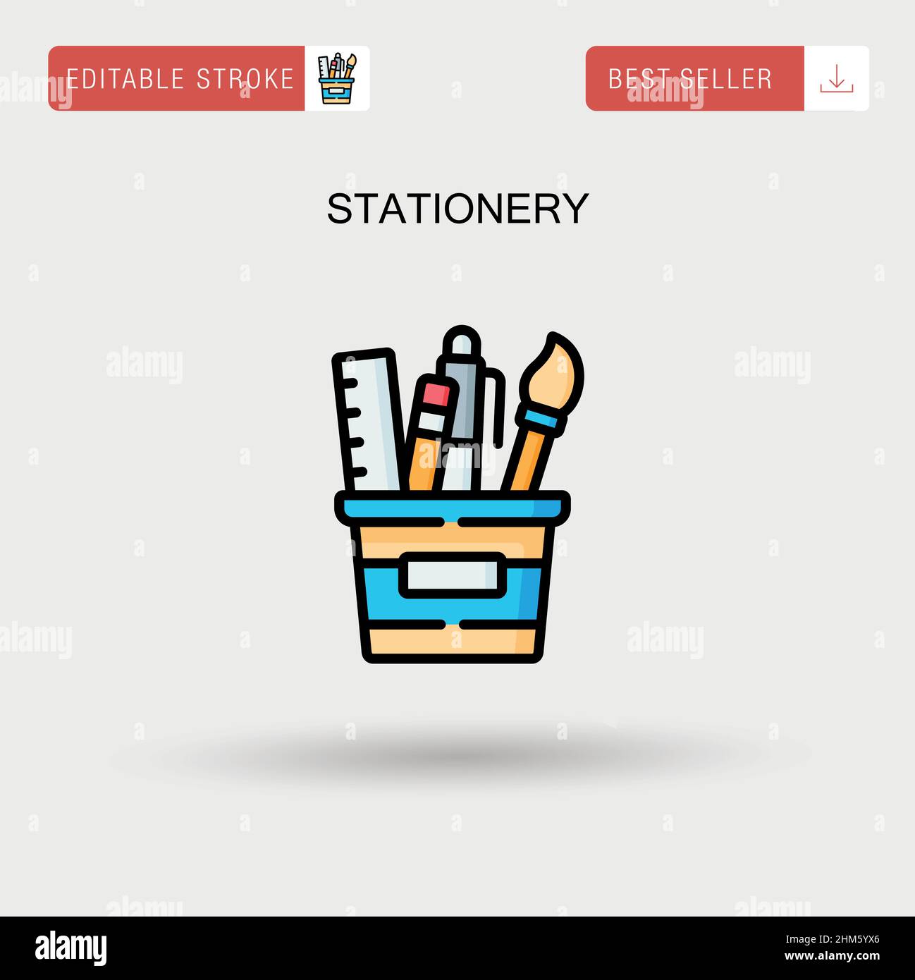 Simple Stationery Stock Vector Images - Alamy