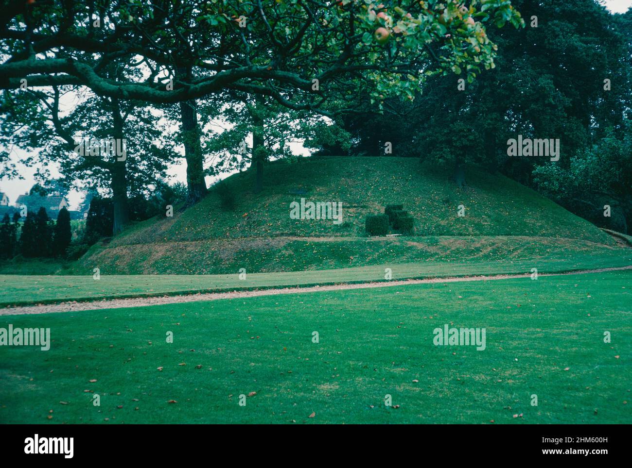 Abinger Castle - an earthwork motte and bailey that was topped with a ...