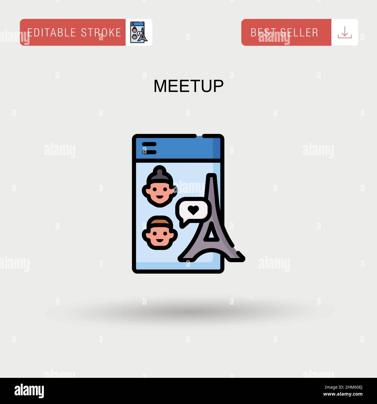 Meetup Simple vector icon Stock Vector Image & Art - Alamy