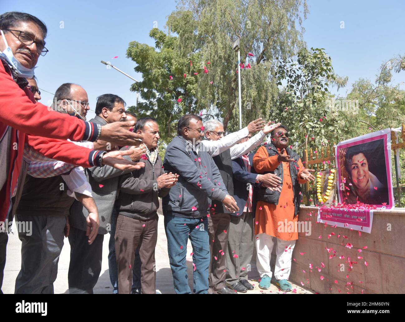 Bikaner, Rajasthan, India. 6th Feb, 2022. Musical group Aman Kalla ...