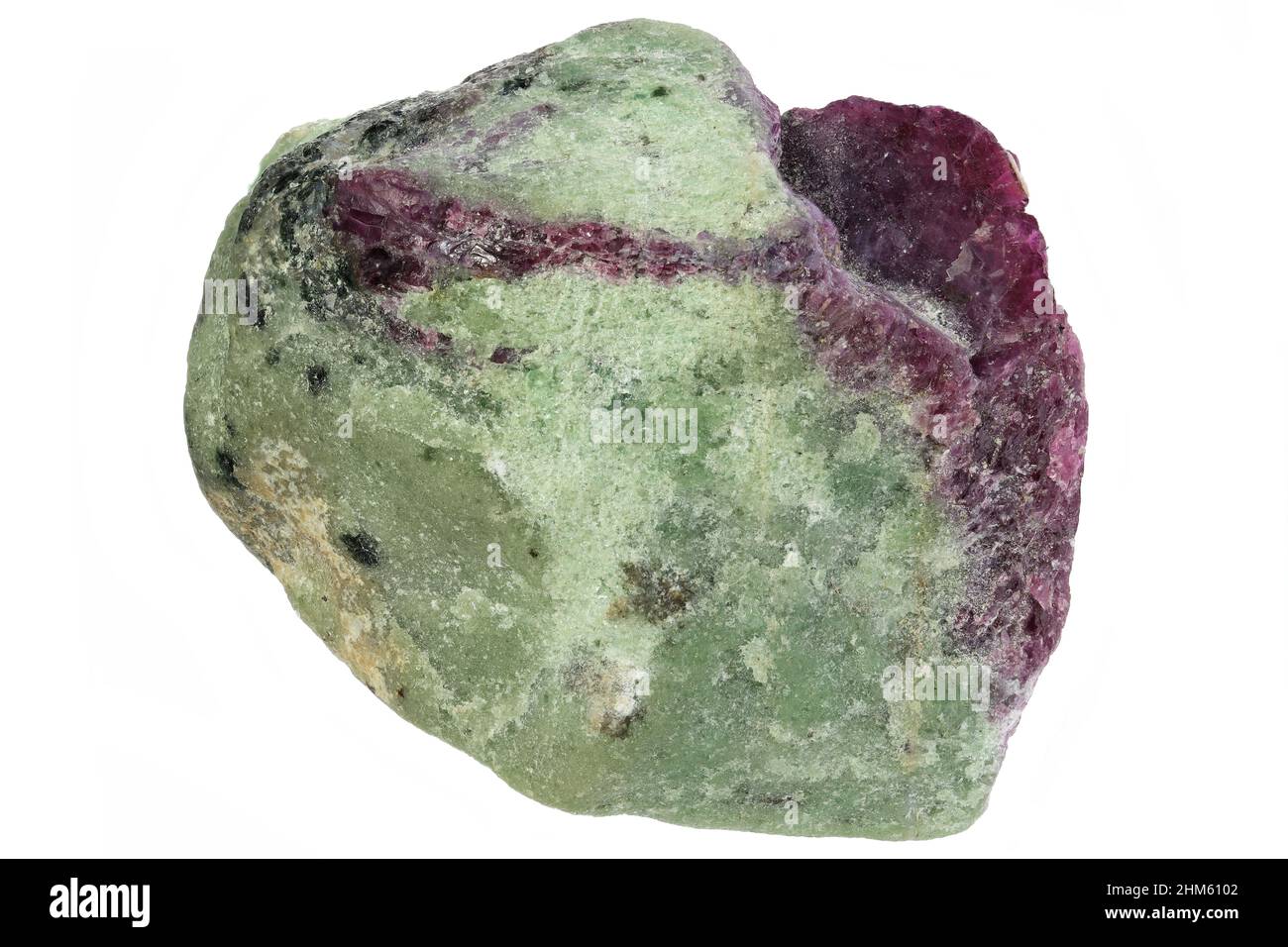 anyolite from Tanzania isolated on white background Stock Photo - Alamy