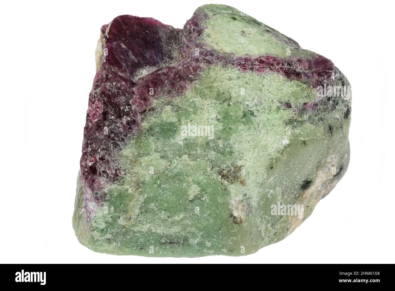 anyolite from Tanzania isolated on white background Stock Photo - Alamy