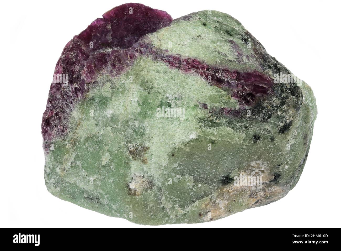anyolite from Tanzania isolated on white background Stock Photo - Alamy