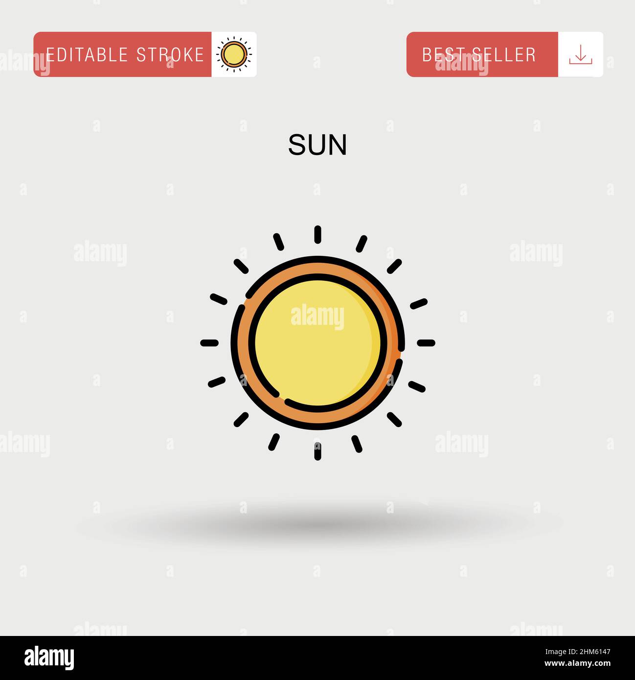 Sun Simple vector icon Stock Vector Image & Art - Alamy