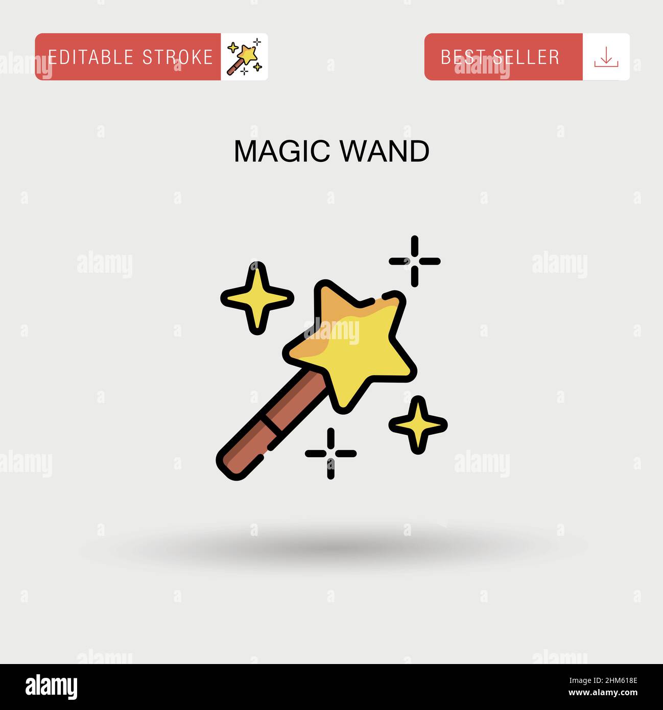 Magic wand simple vector hi-res stock photography and images - Alamy