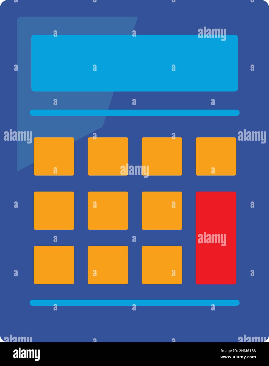 calculator math device digital icon Stock Vector Image & Art - Alamy