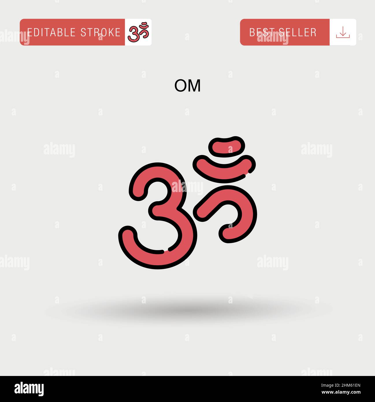 Vector hindu om symbol design hi-res stock photography and images - Alamy