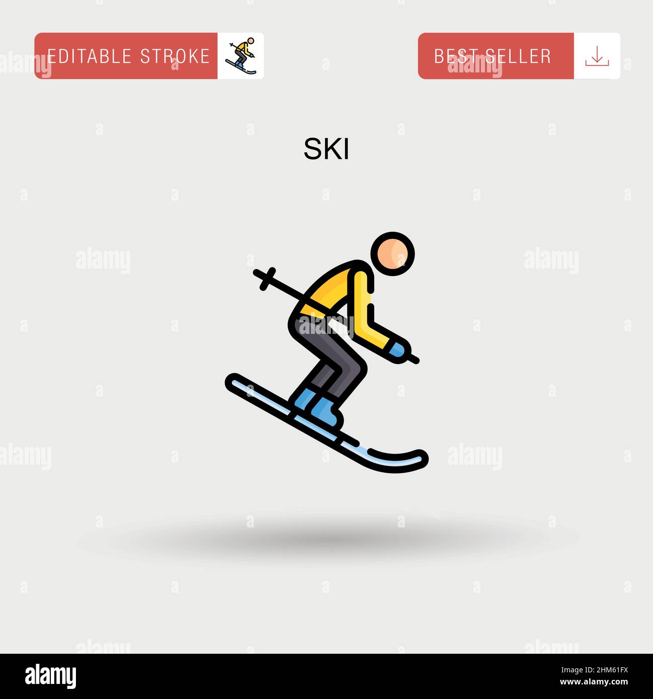 Ski and sun Stock Vector Images - Alamy
