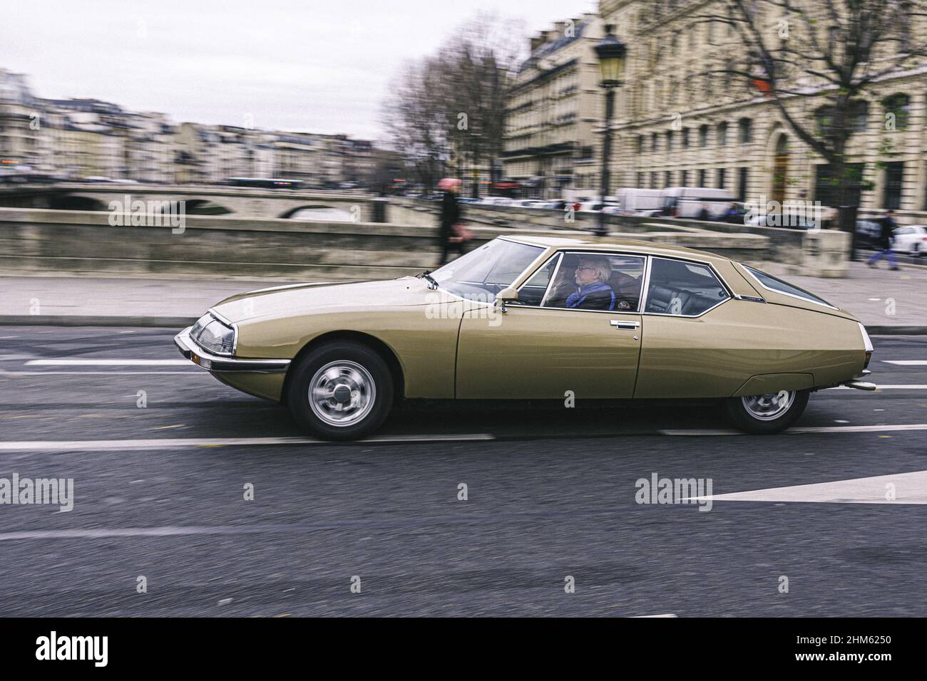 Citroen SM with big engine in the street Stock Photo - Alamy