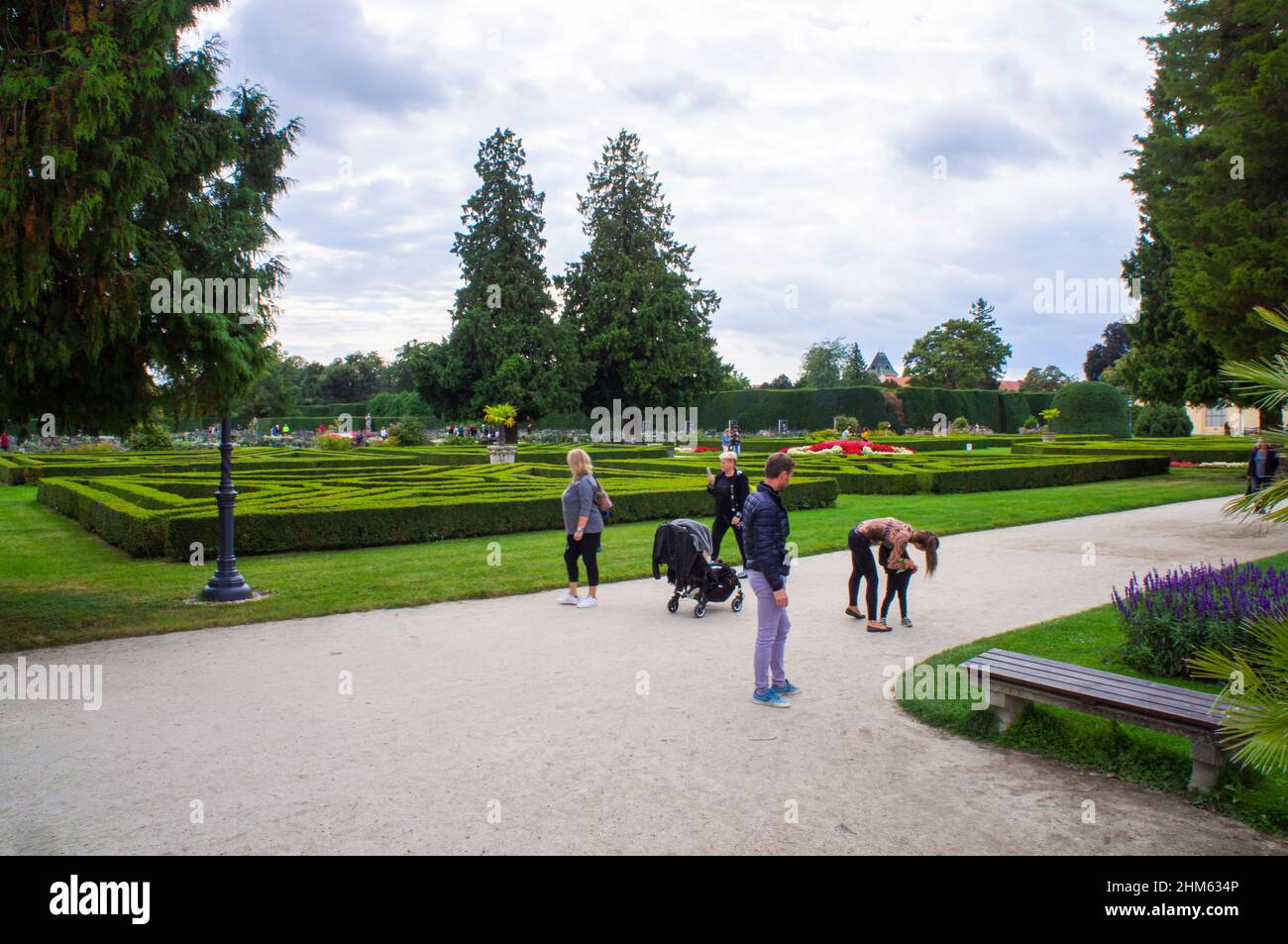 The Lednice Castle Gardens in the Lednice-Valtice Area which was in ...