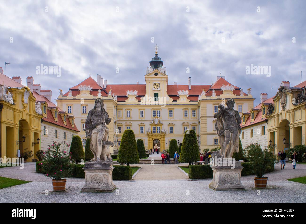 The Valtice Castle in the Lednice-Valtice Area which was in 1996 ...