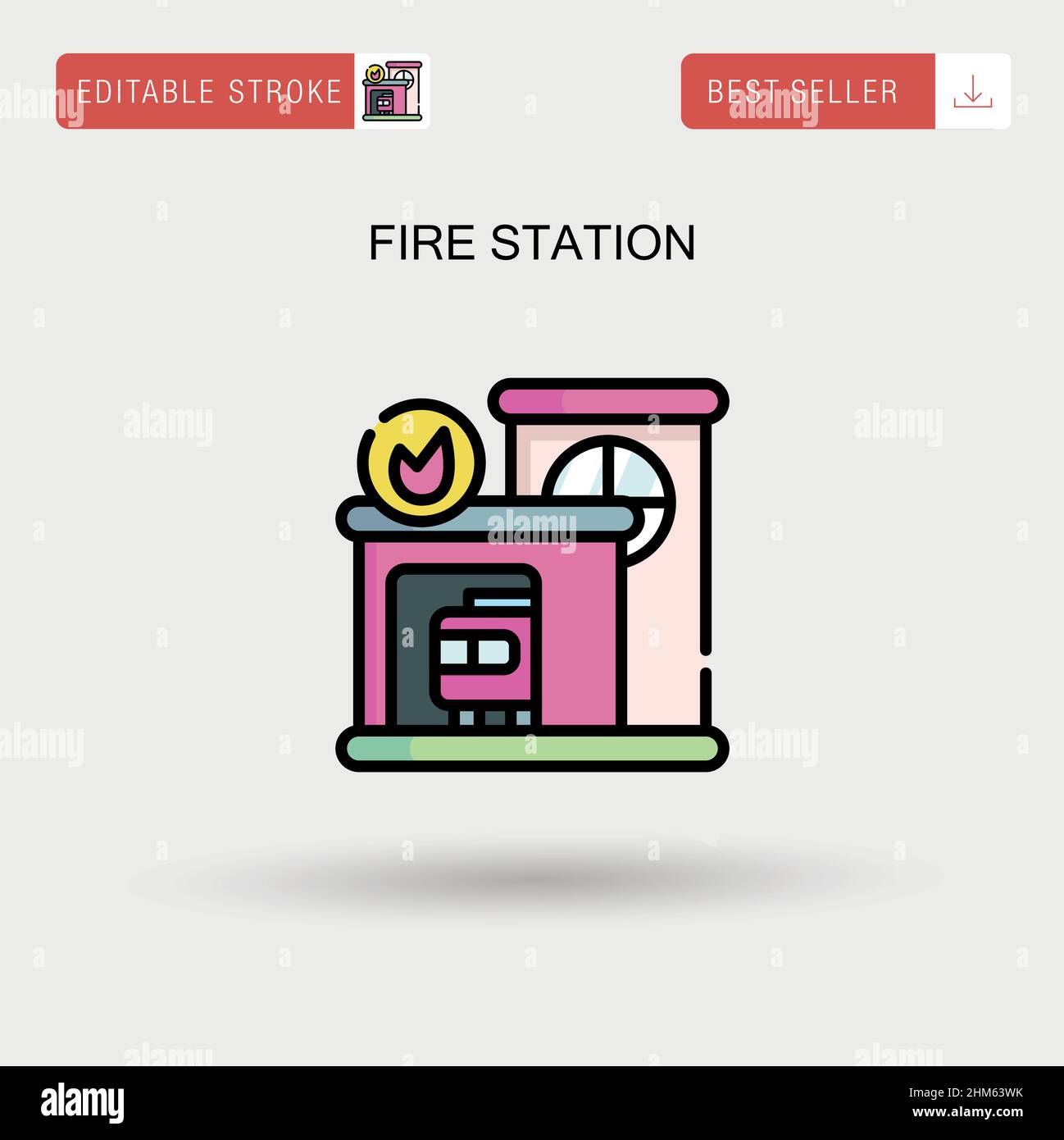 City street fire station Stock Vector Images - Alamy