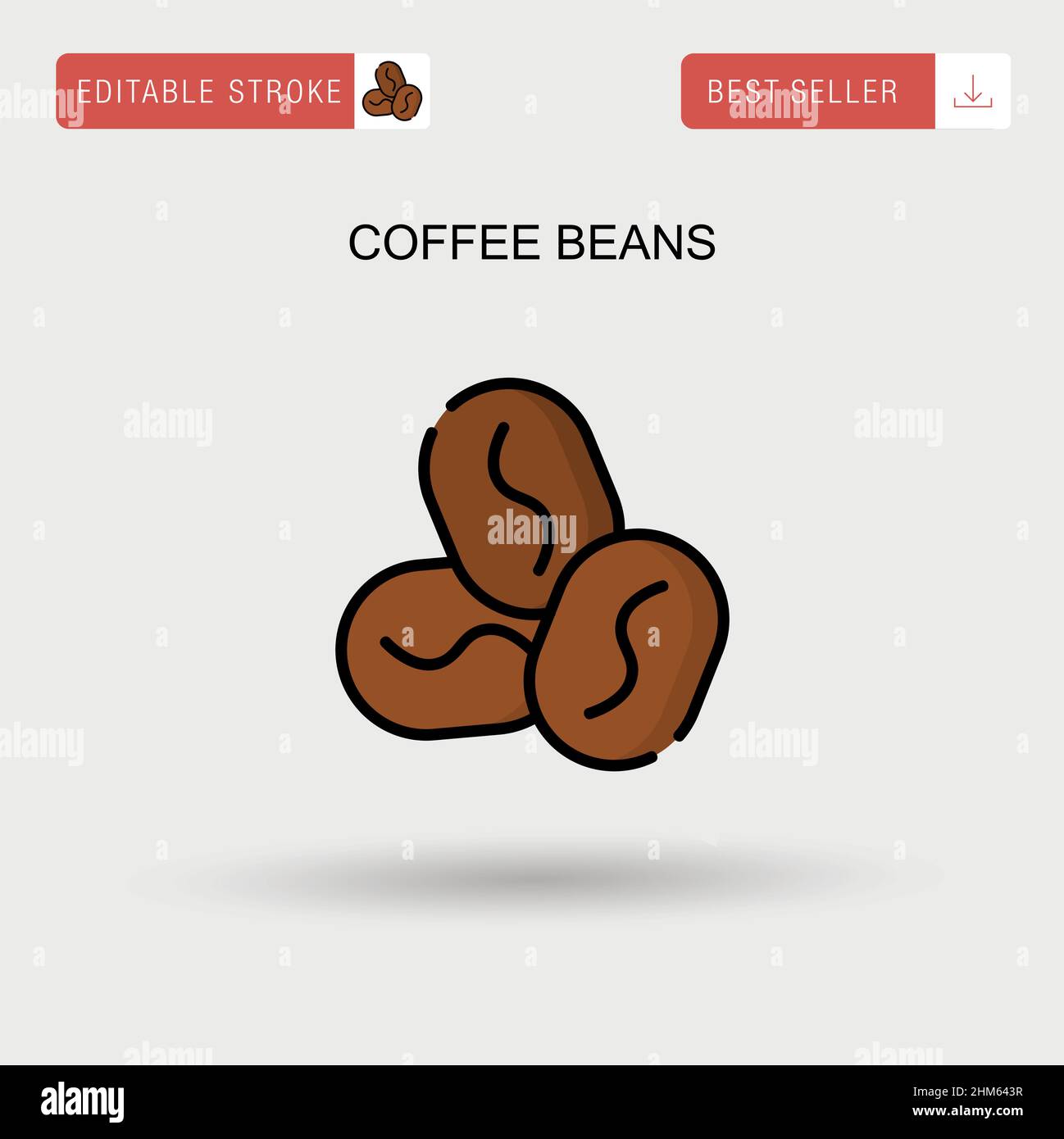 Roasted coffee beans texture Stock Vector Images - Alamy