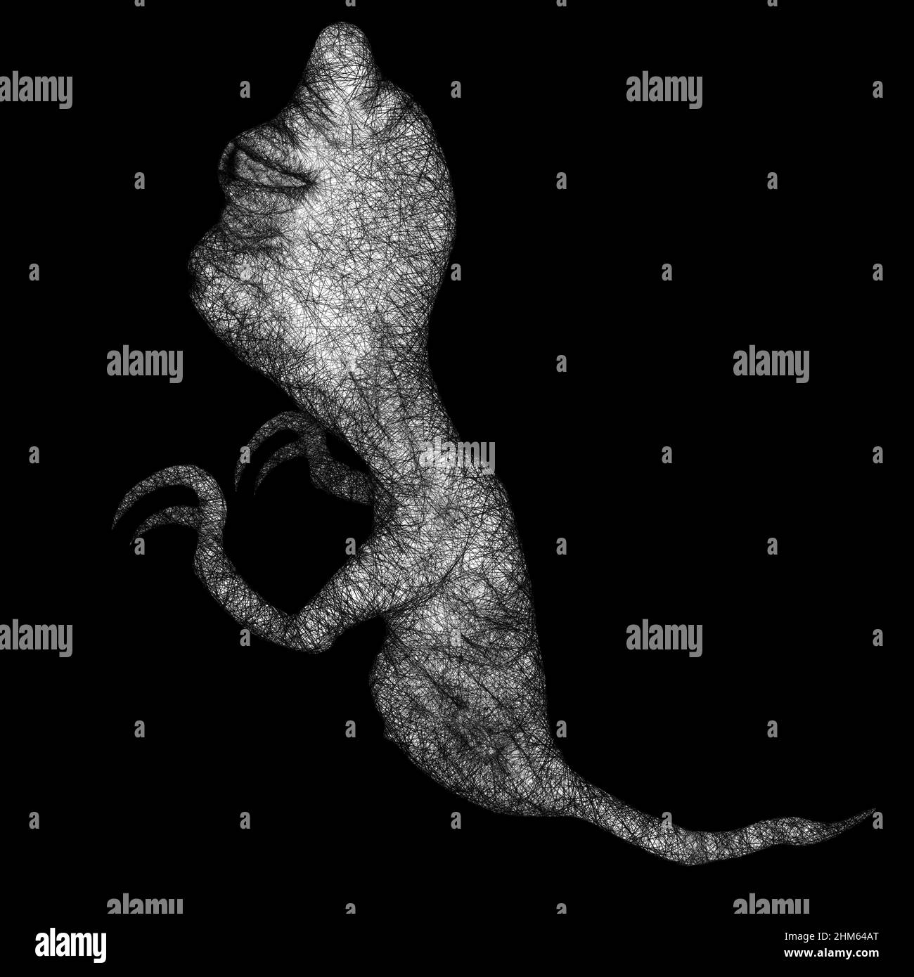 An alien or mystical chthonic monster Stock Photo - Alamy