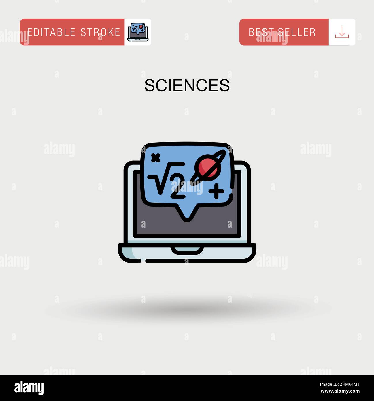 Sciences Simple vector icon Stock Vector Image & Art - Alamy