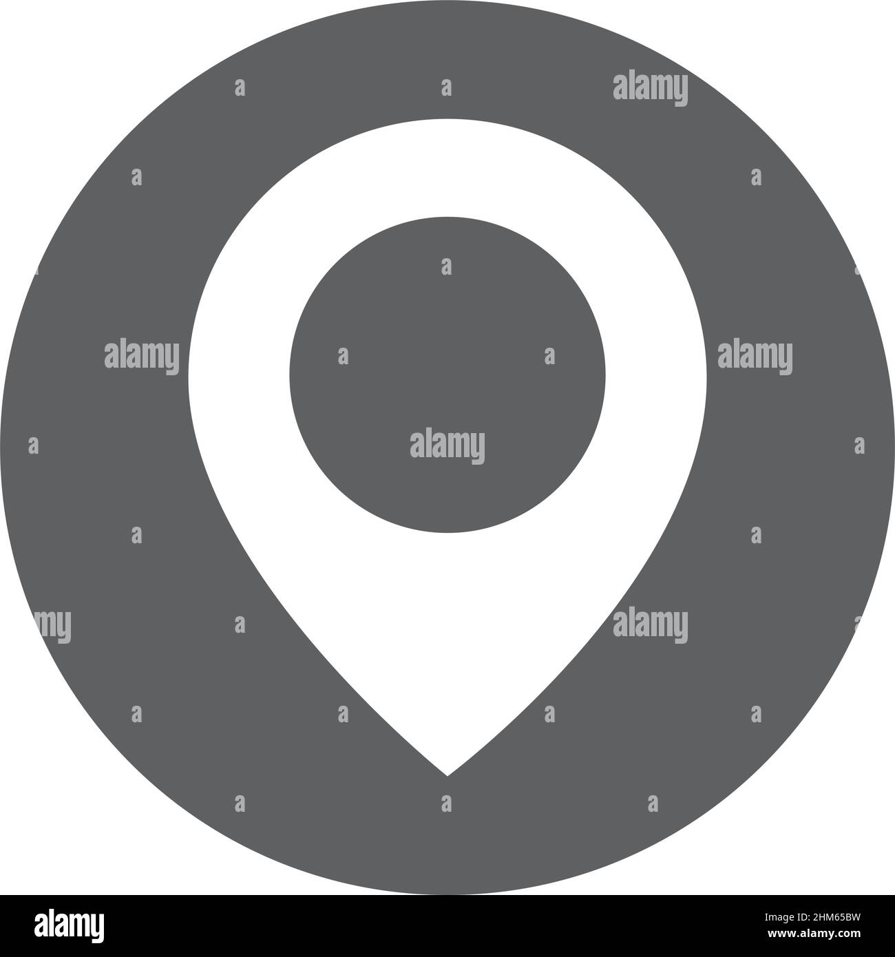 pin location gray isolated icon Stock Vector Image & Art - Alamy
