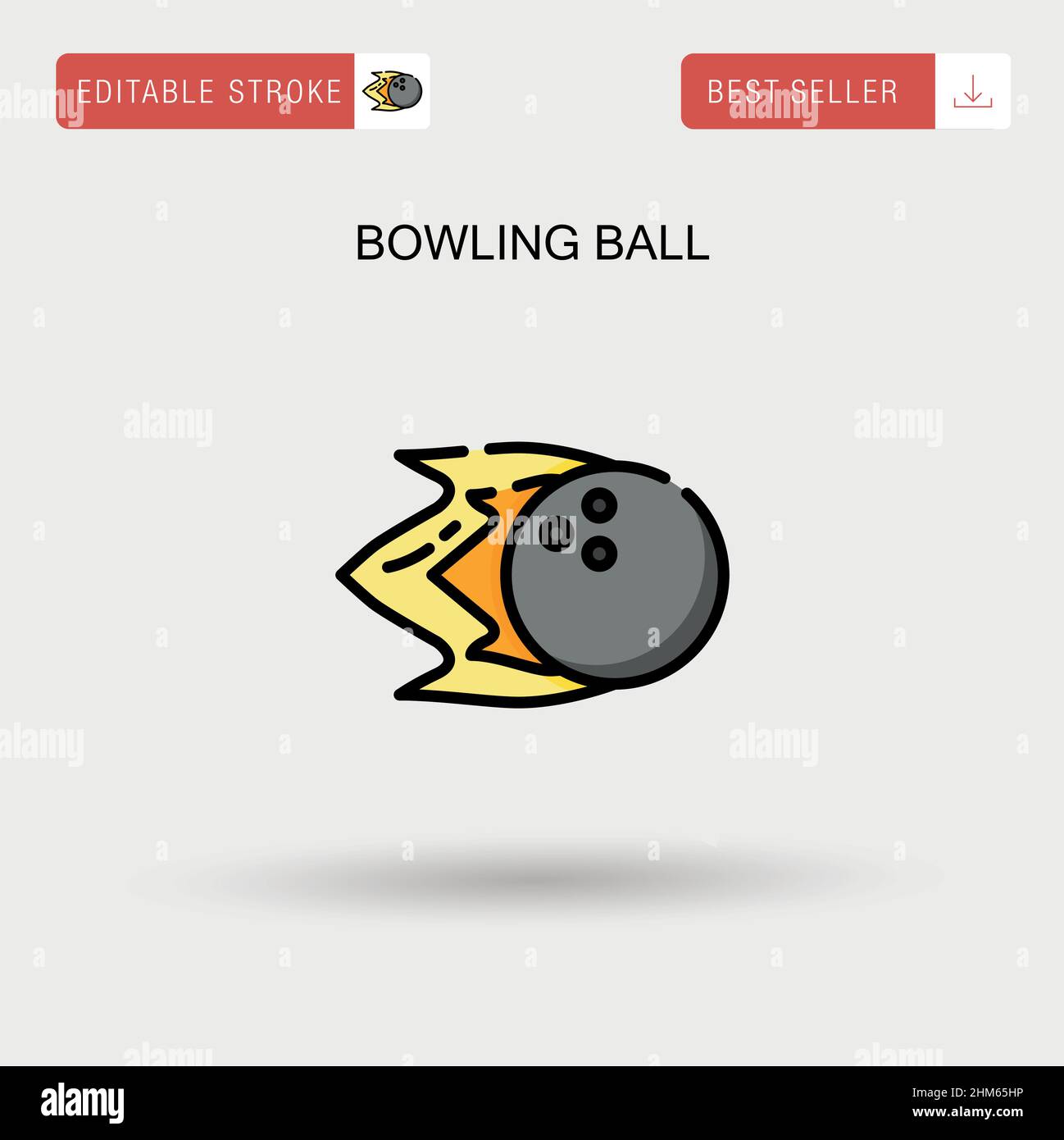 Bowling ball Simple vector icon Stock Vector Image & Art - Alamy