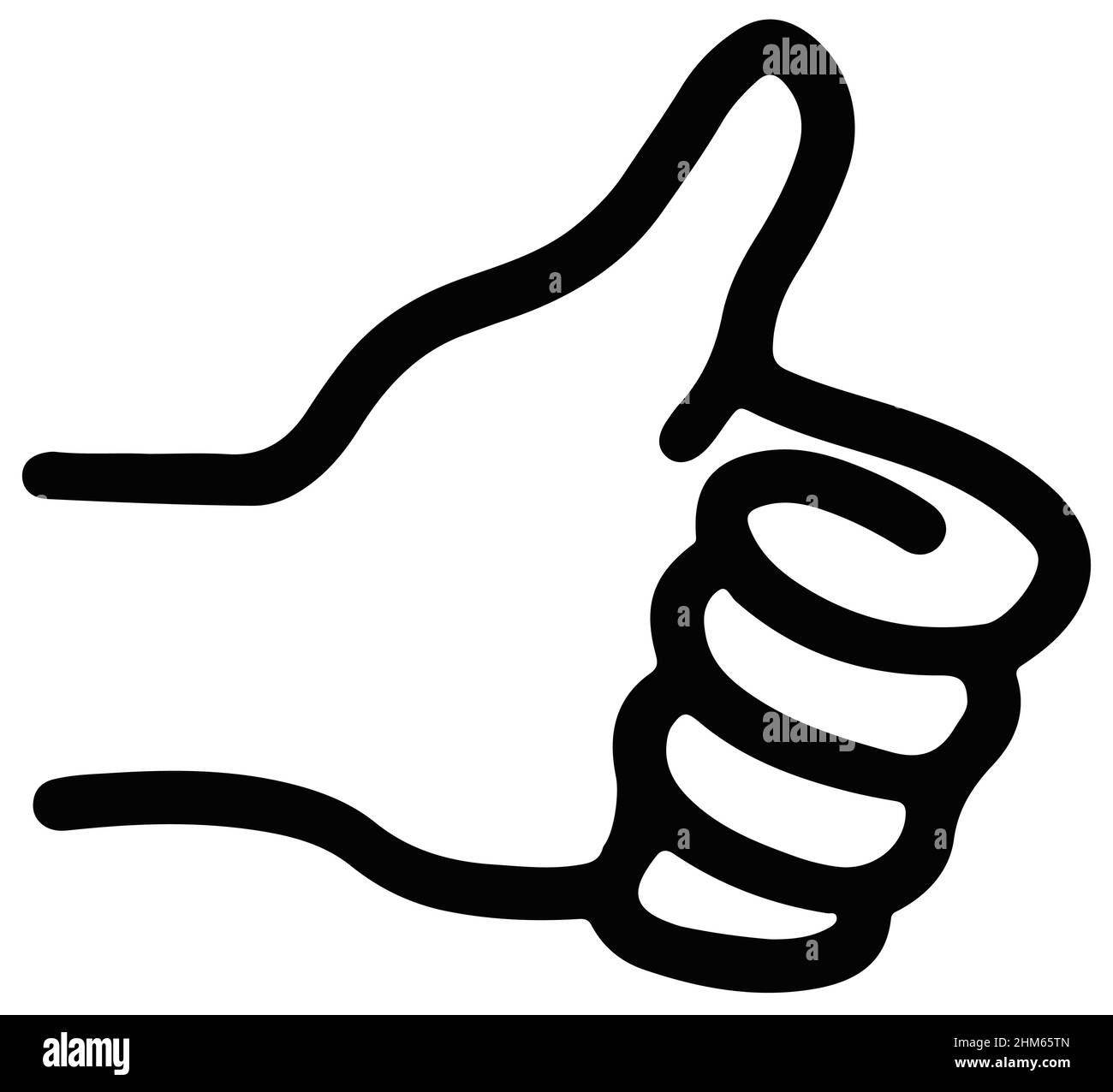 Thumbs Up Doodle Sketch Line Illustration Vector Simple Drawn Hand ...