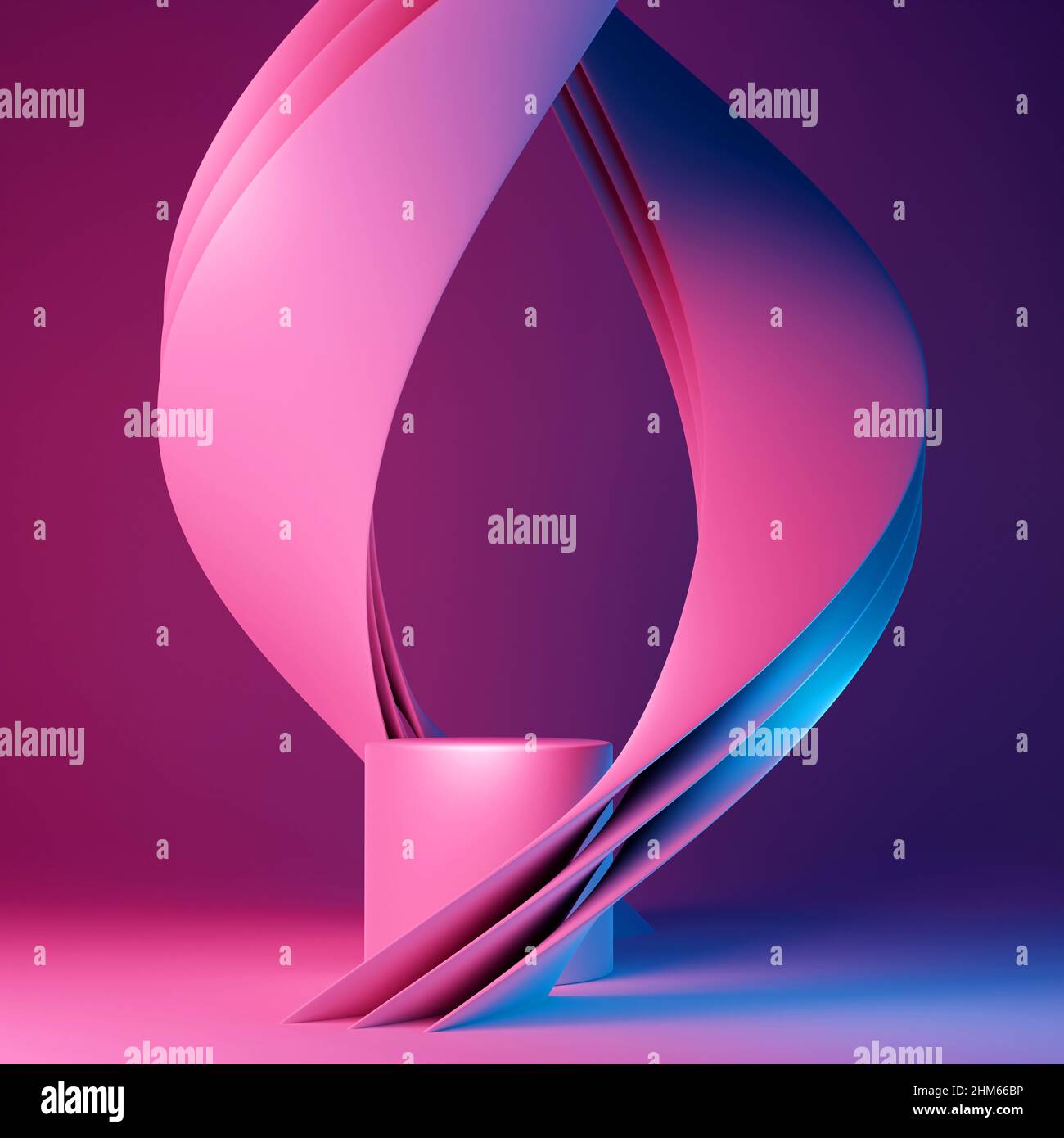 Neon premium product display podium on neon colors background Stock ...