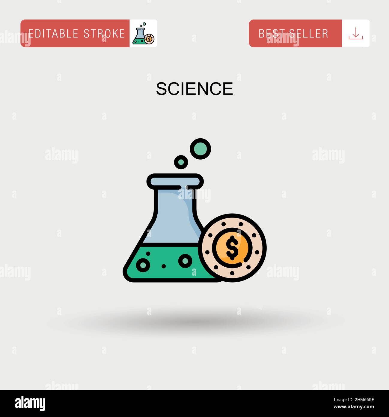 Science Simple vector icon Stock Vector Image & Art - Alamy