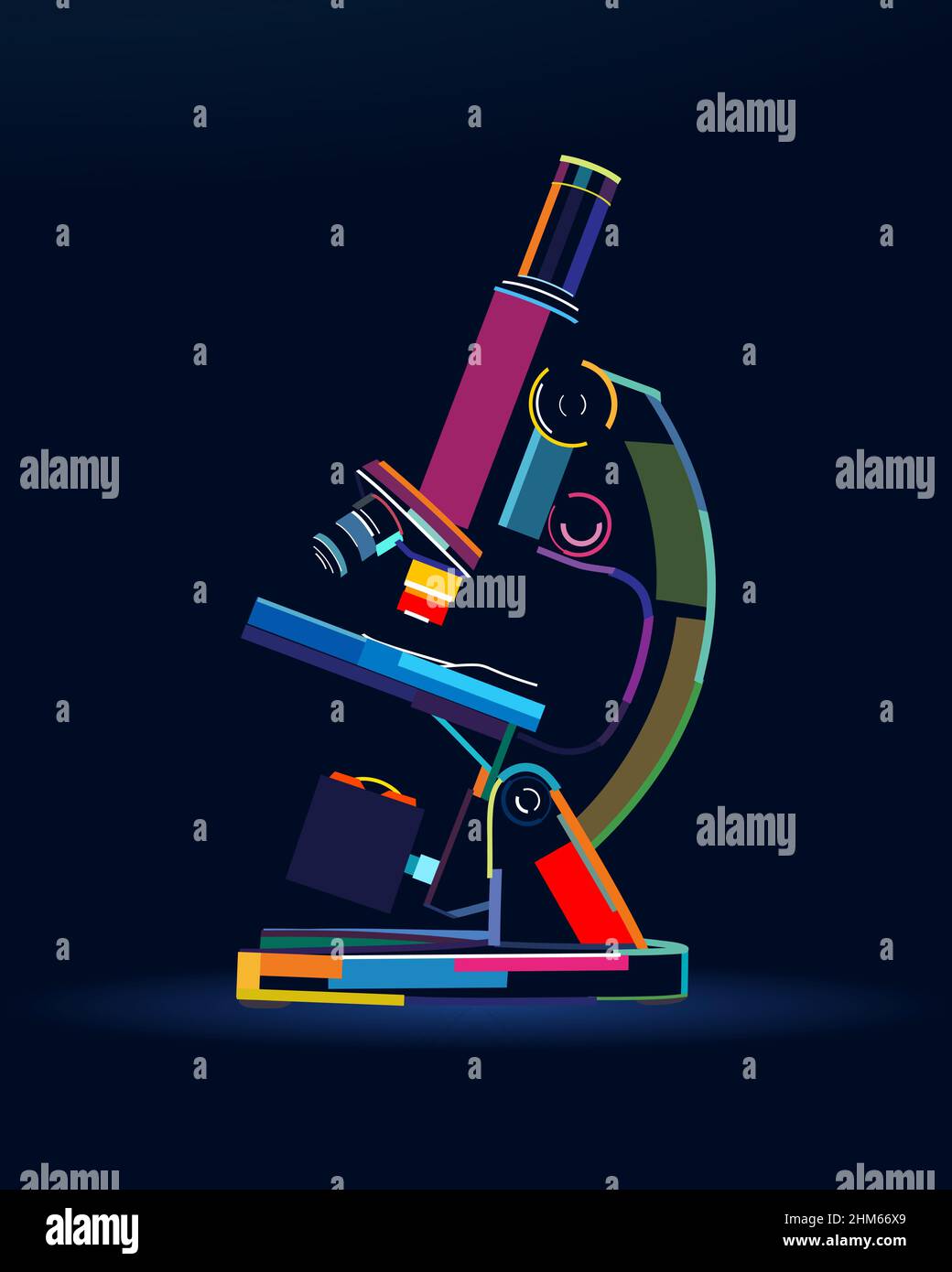 Microscope biological Stock Vector Images - Alamy