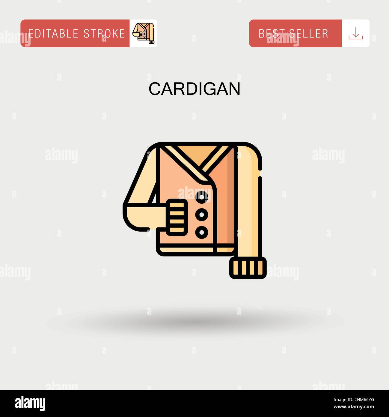 Cardigan Simple vector icon Stock Vector Image & Art - Alamy