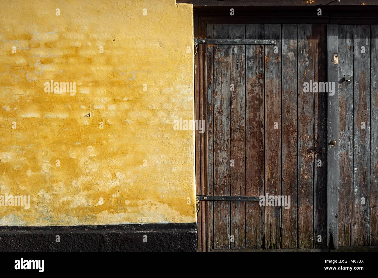 the Beautiful Yellow buildings of Dragor Denmark Stock Photo - Alamy